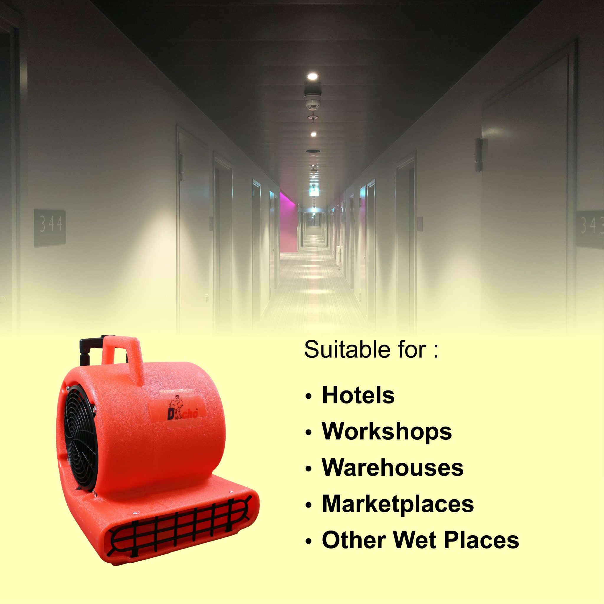 Dacho Industrial Floor Dryer/Air Blower with Handle - Malaysia Hardware ...