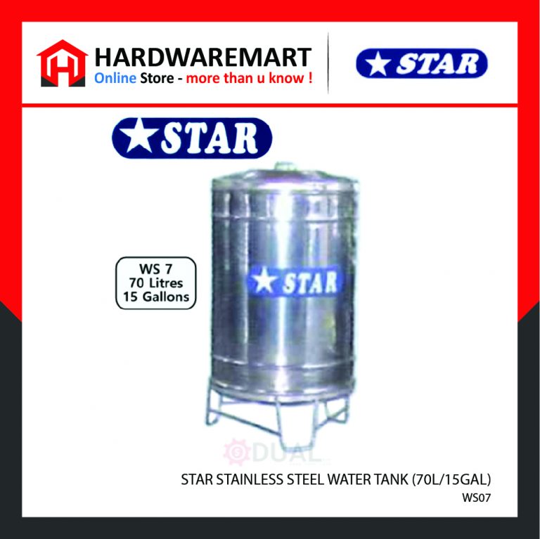 STAR WS07 Stainless Steel Water Tank (70L/15GAL)