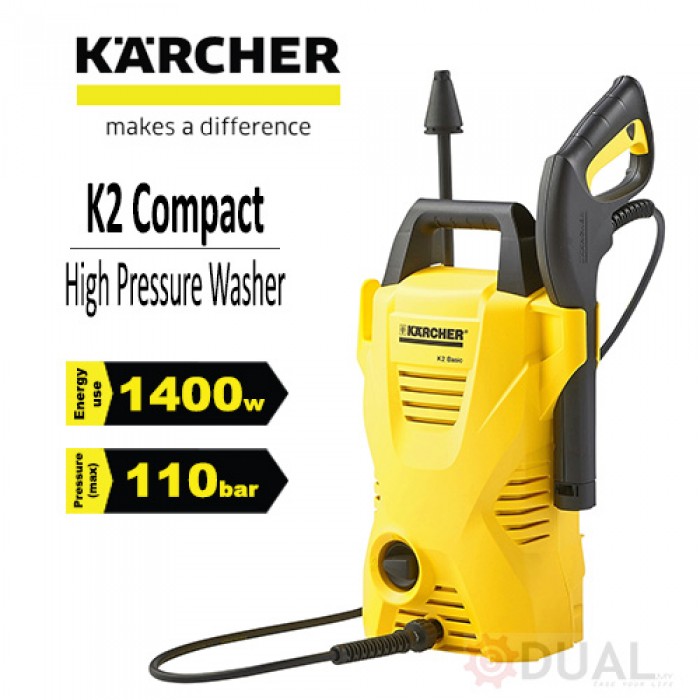 Karcher K2 Compact High Pressure Washer Cleaner (1400W/110 BAR)