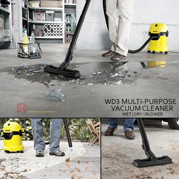 Karcher WD3 Wet & Dry Multipurpose Vacuum Cleaner - Karcher Vacuum ...