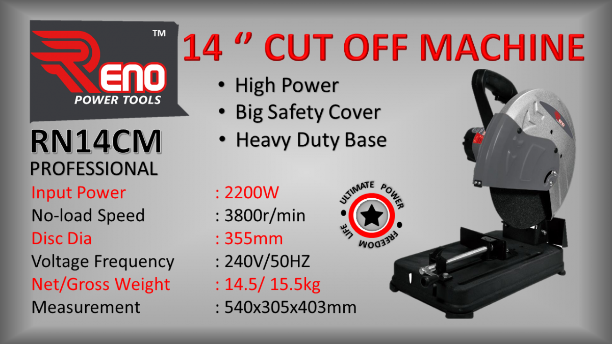 RENO 14" Cutting Machine (2200W) - HardwareMart Online Store