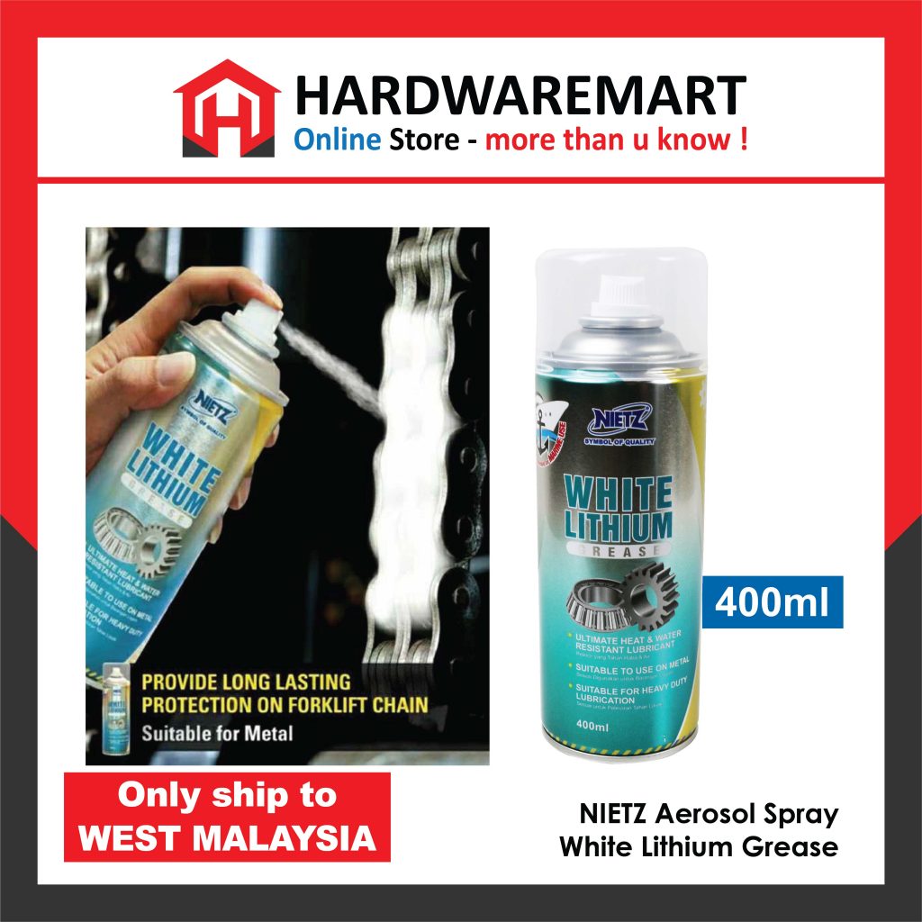 NIETZ High Performance White Lithium Spray Grease Minyak Pelincir Untuk ...