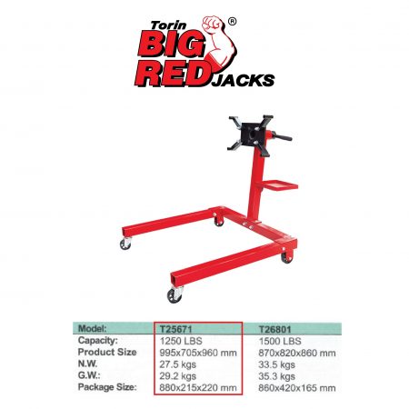 Bigred 1250Lb Hydraulic Engine Stand - HardwareMart Online
