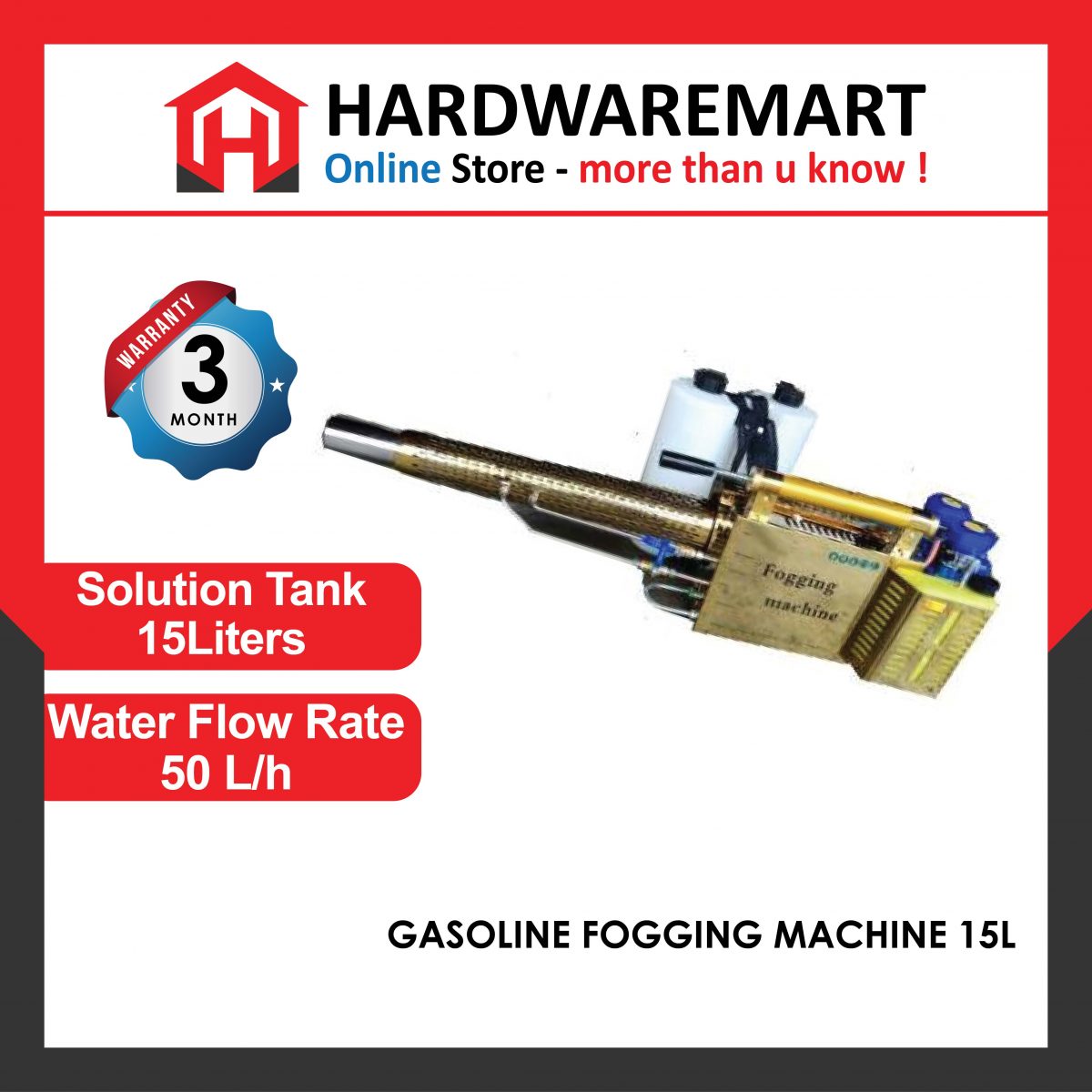 15L Industry Gasoline Fogging Machine Petrol Fog & Smoke Disinfectant ...