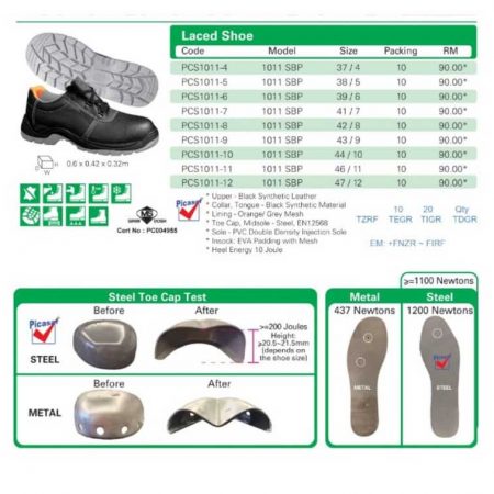PICASAF SAFETY SHOE (SIZE: 6 - 12) - HardwareMart Online Store