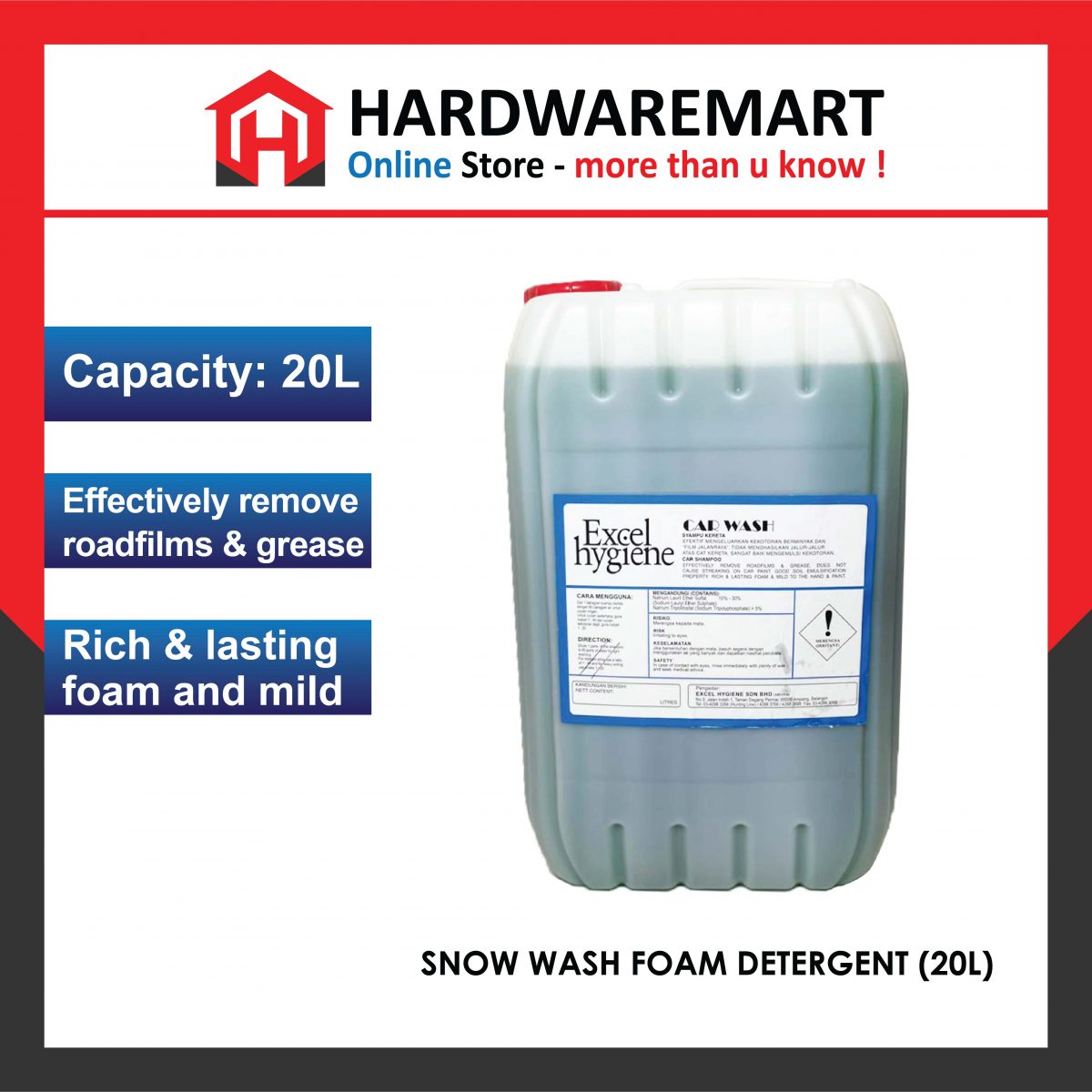 Snow Wash Foam Detergent Bubble Car Wash - HardwareMart