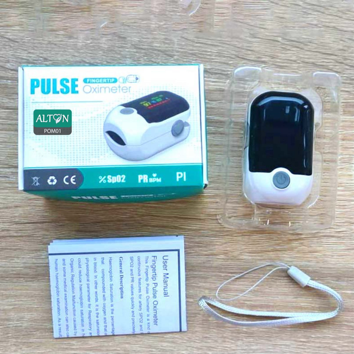 ALTON Portable Finger Pulse Oximeter Fingertip Medical Equipment SPO2 ...