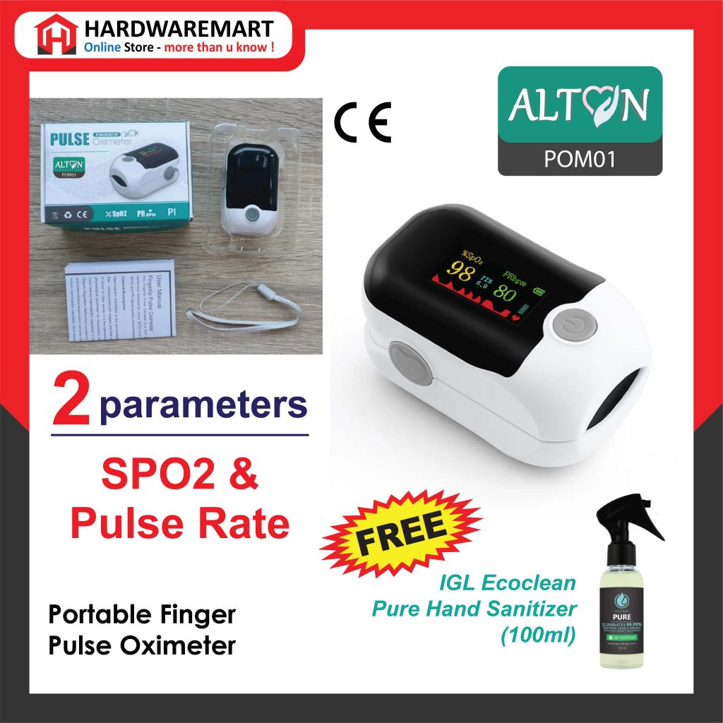 ALTON Portable Finger Pulse Oximeter Fingertip Medical Equipment SPO2 ...