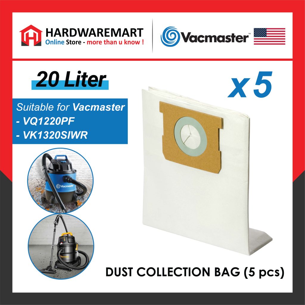 VACMASTER VACUUM CLEANER 20L DUST COLLECTION BAG (3 pcs / 5 pcs ...