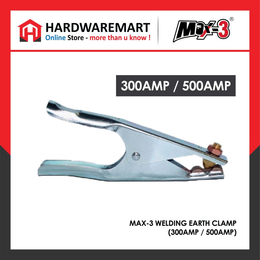 ”MAX-3” WELDING EARTH CLAMP (300 AMP & 500 AMP) - HardwareMart Online