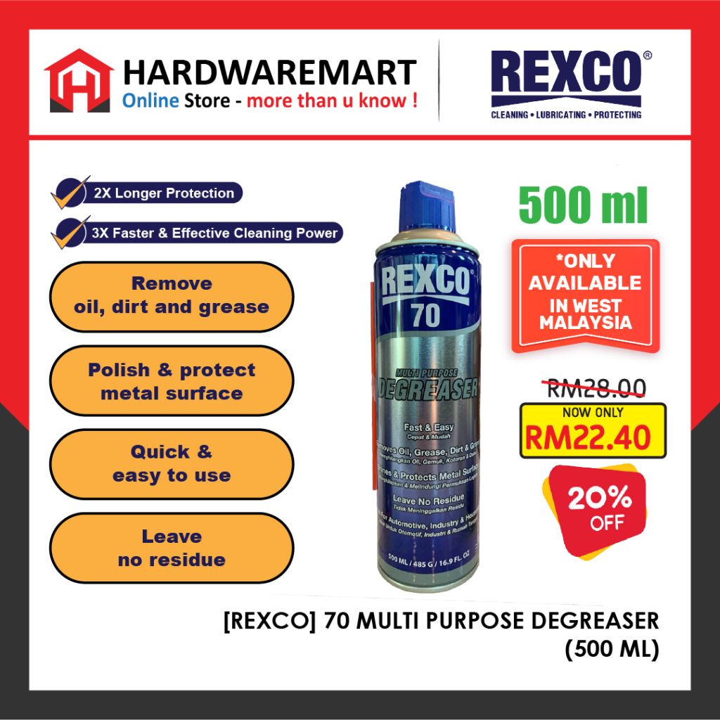 Rexco 70 Multi Purpose Degreaser - Hardwaremart Online