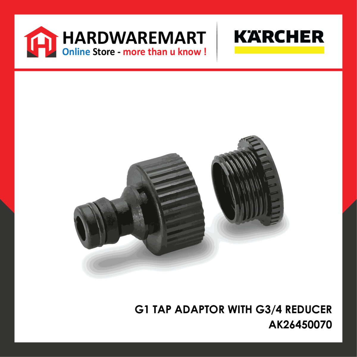 G1 TAP ADAPTOR WITH G3/4 REDUCER AK26450070 - HardwareMart